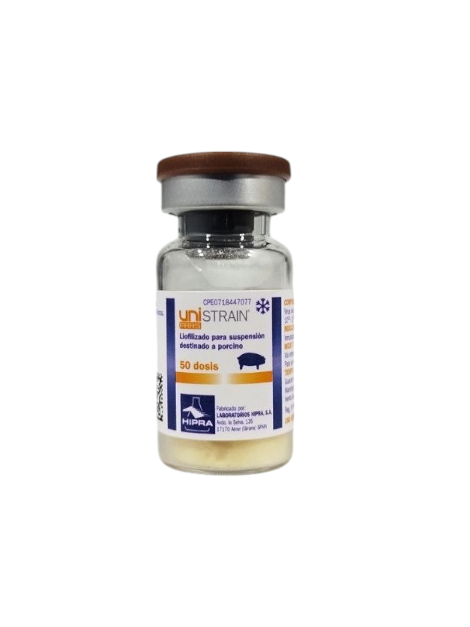 Unistrain-PRRS ID® (50 dosis / 125 dosis). Hipra – Agrosuplidores FL