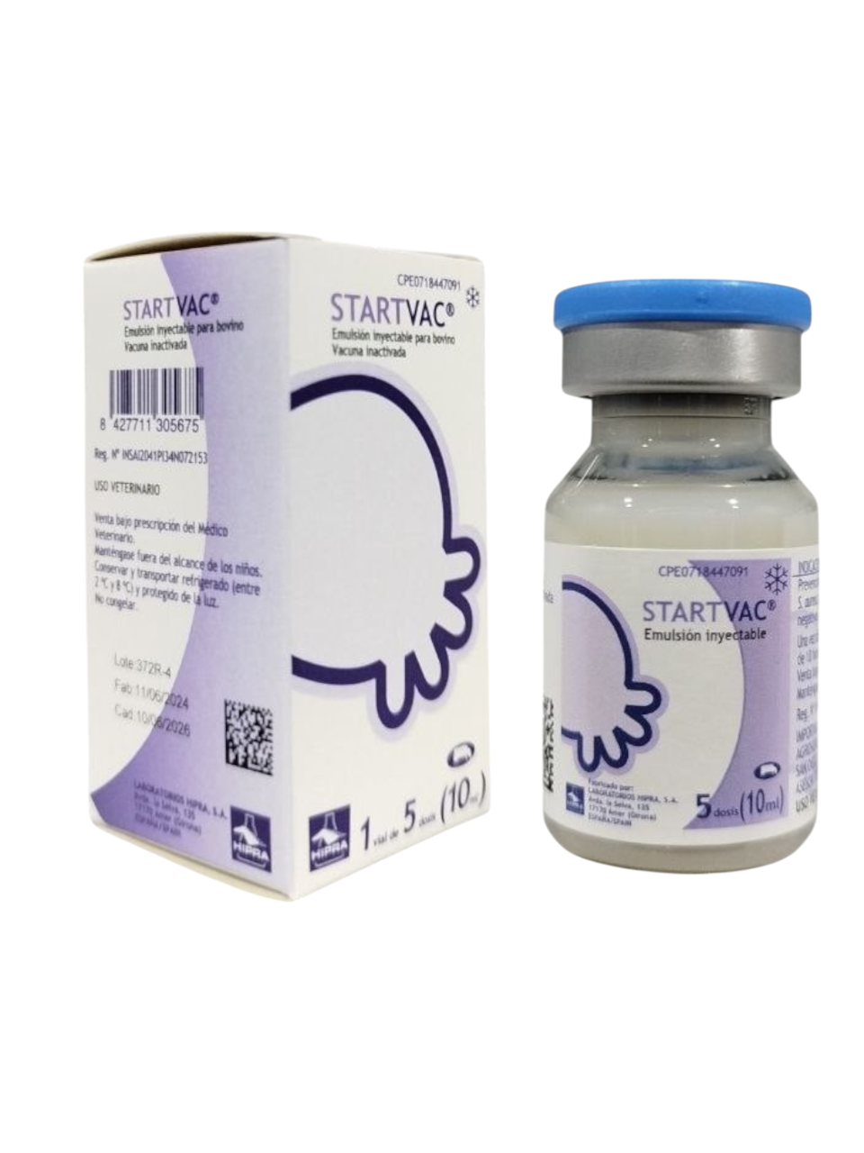 Vac Startvac® (5 dosis / 25 dosis). Hipra – Agrosuplidores FL